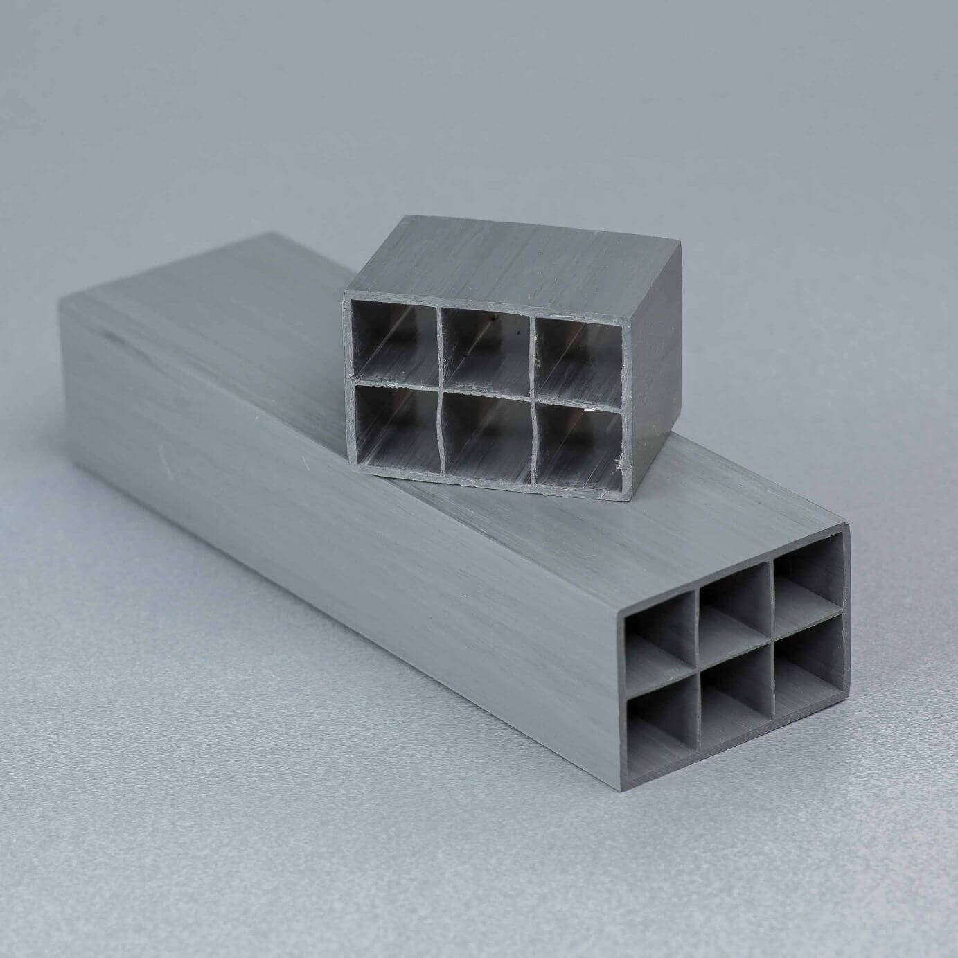 Chevron PVC gris 60x40 mm-résistance 600kg/ml-long 3m | nelinkia